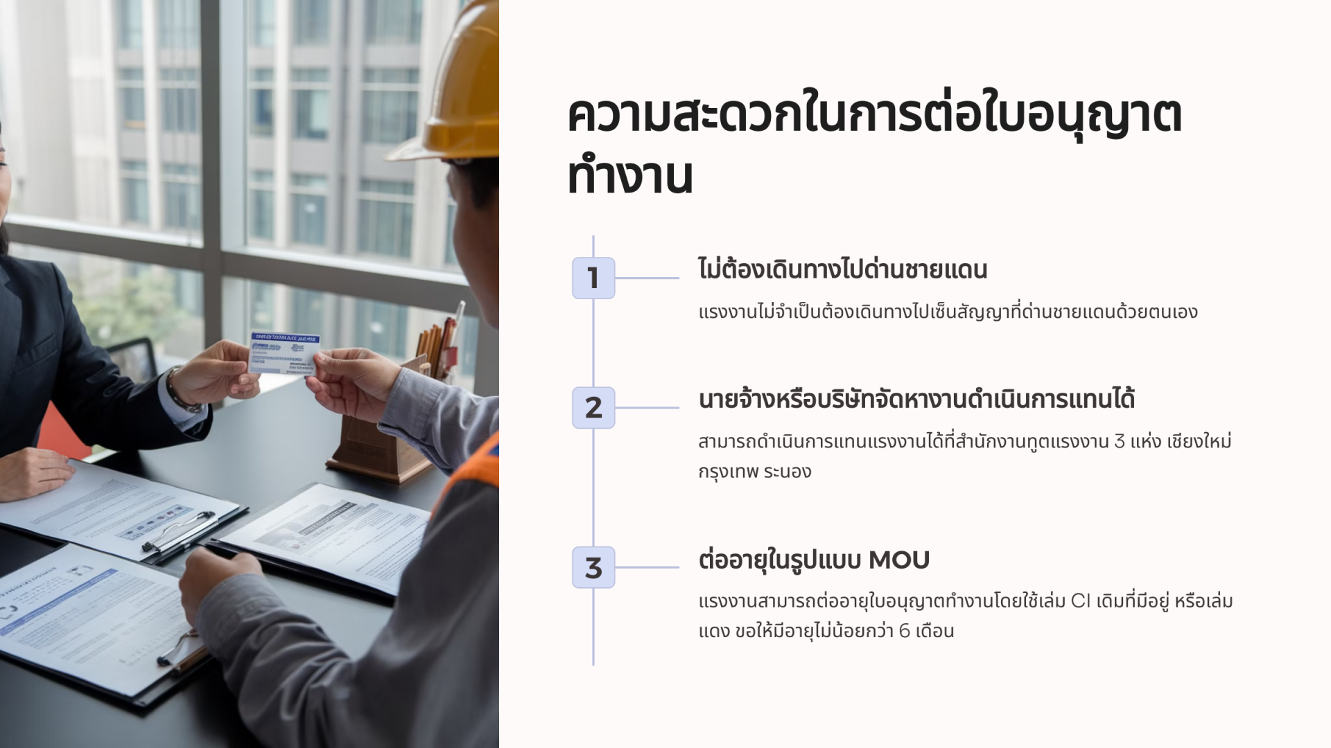 PRE MOU สำหรับแรงงานเมียนมาที่ใบอนุญาตและวีซ่าทำงานหมดอายุ 13 กุมภาพันธ์ 2568 – mou.co.th